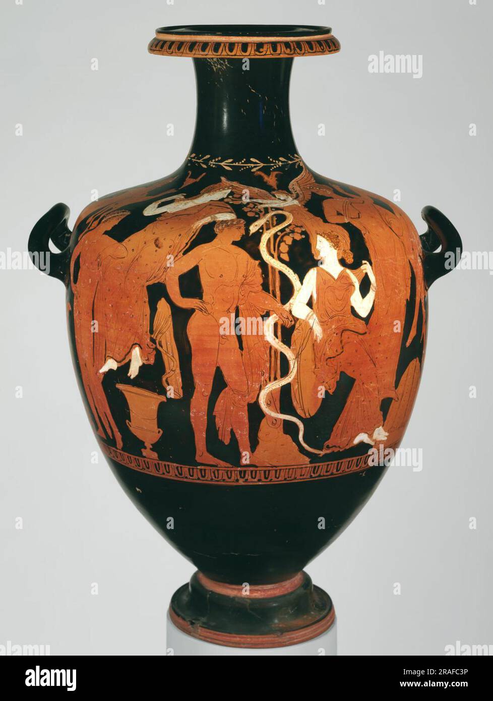 Terracotta Hydria (water Jar) 350 BC by Ancient Greek Pottery Stock ...