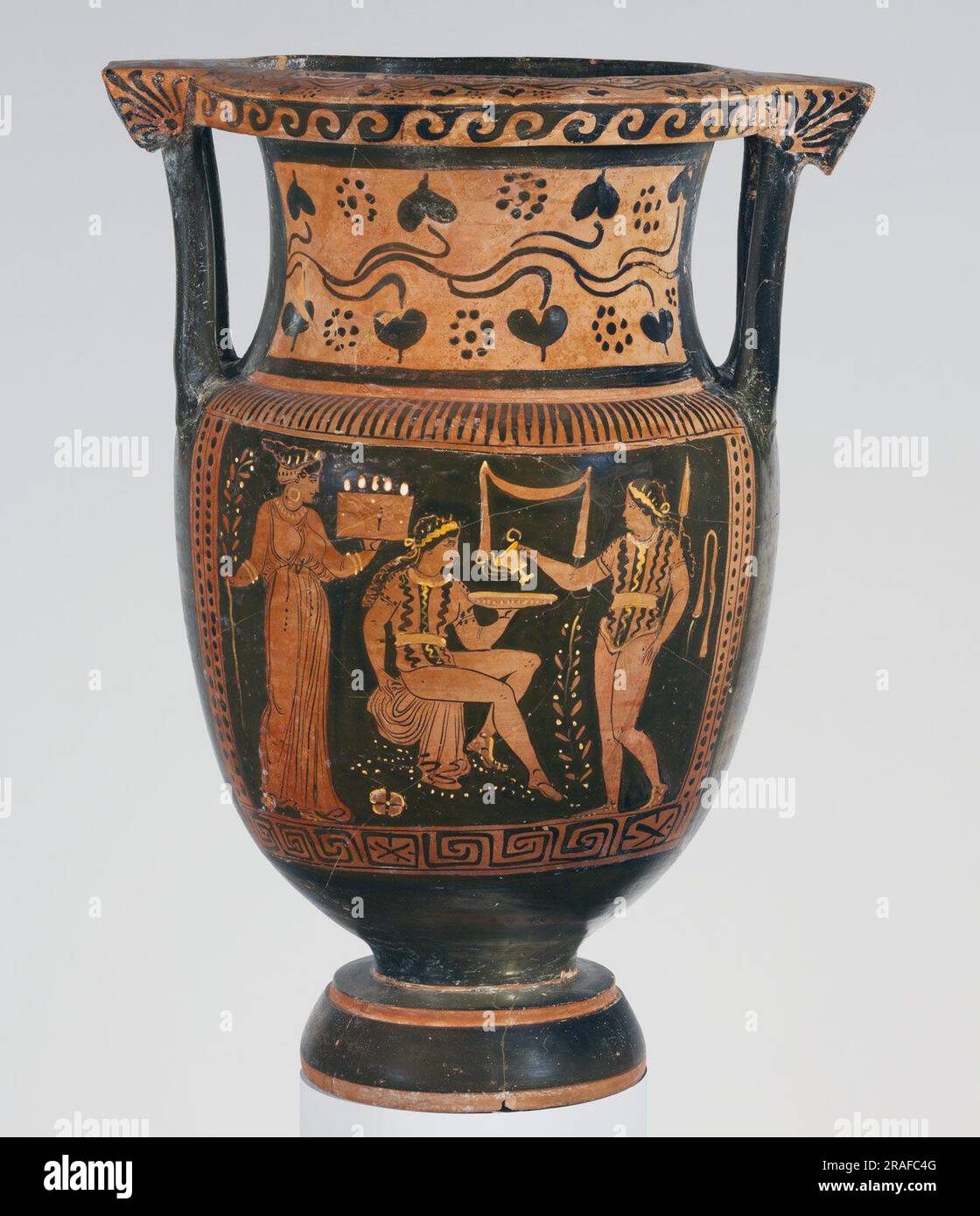 Terracotta Column Krater (mixing Bowl) 350 BC by Ancient Greek Pottery ...