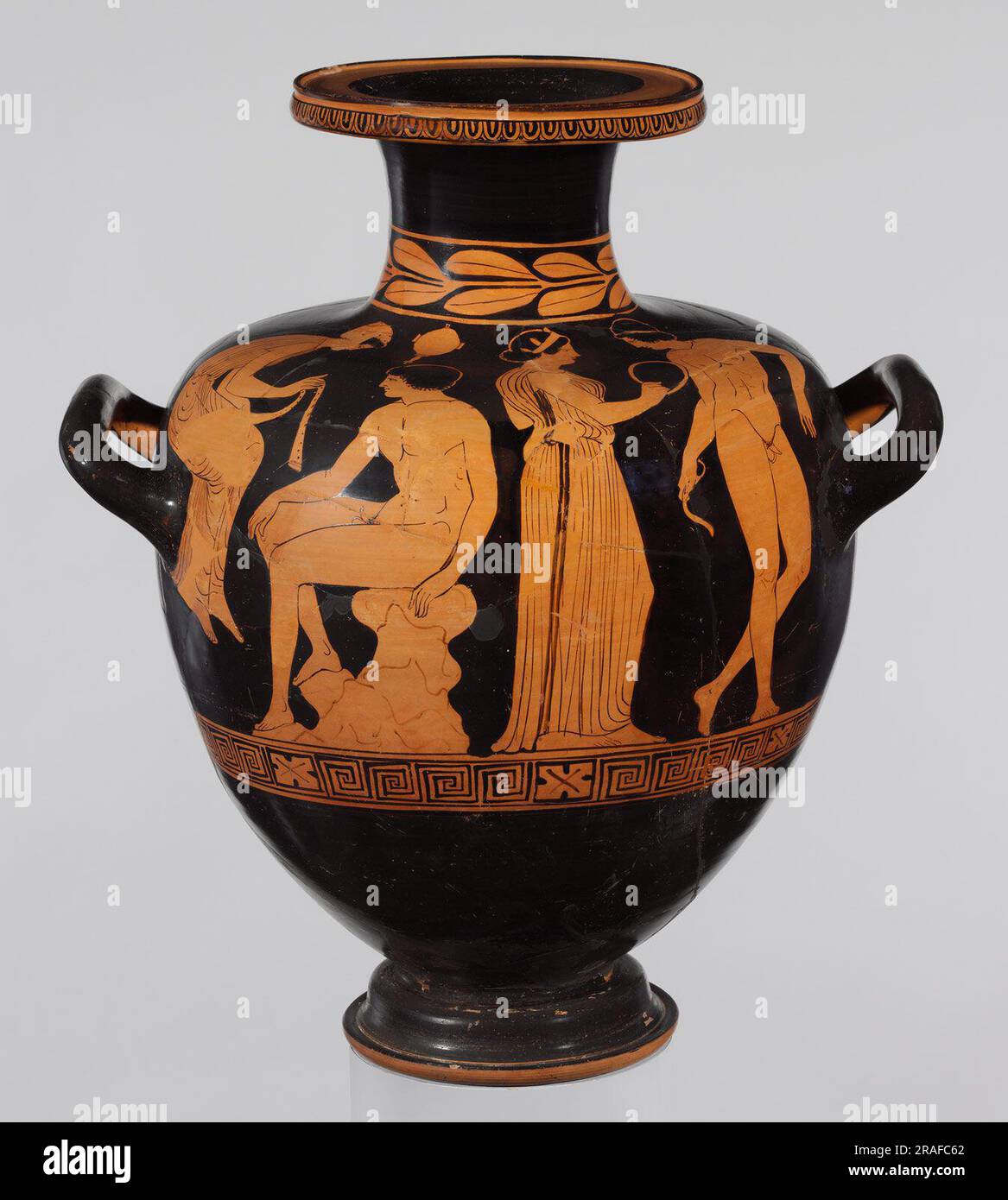 Terracotta Hydria (water Jar) 400 BC by Ancient Greek Pottery Stock ...