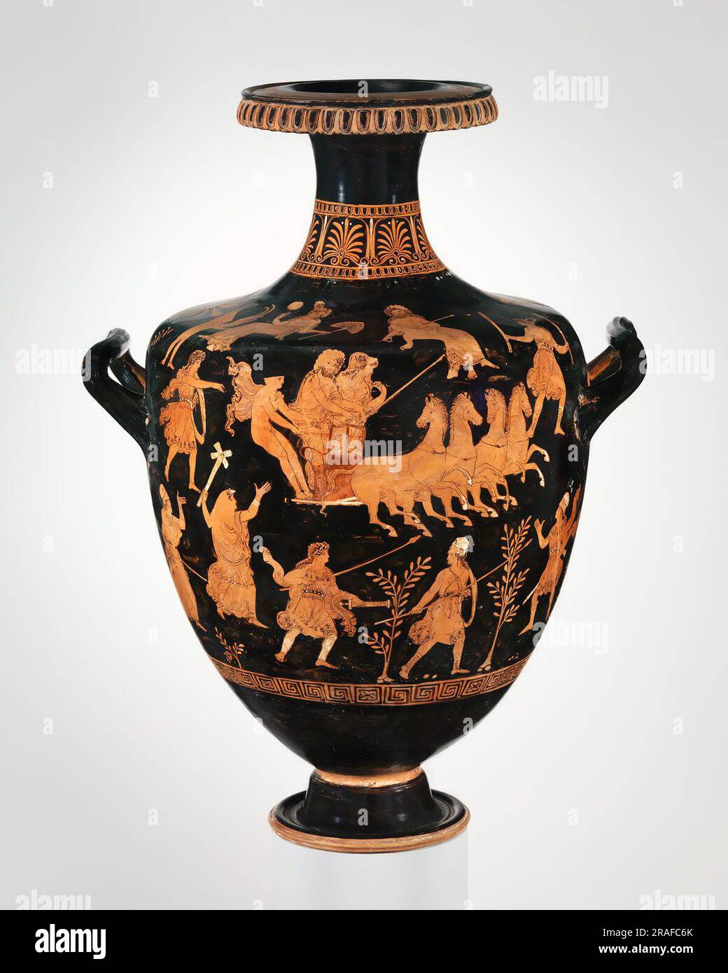 Terracotta Hydria (water Jar) 330 BC by Ancient Greek Pottery Stock ...