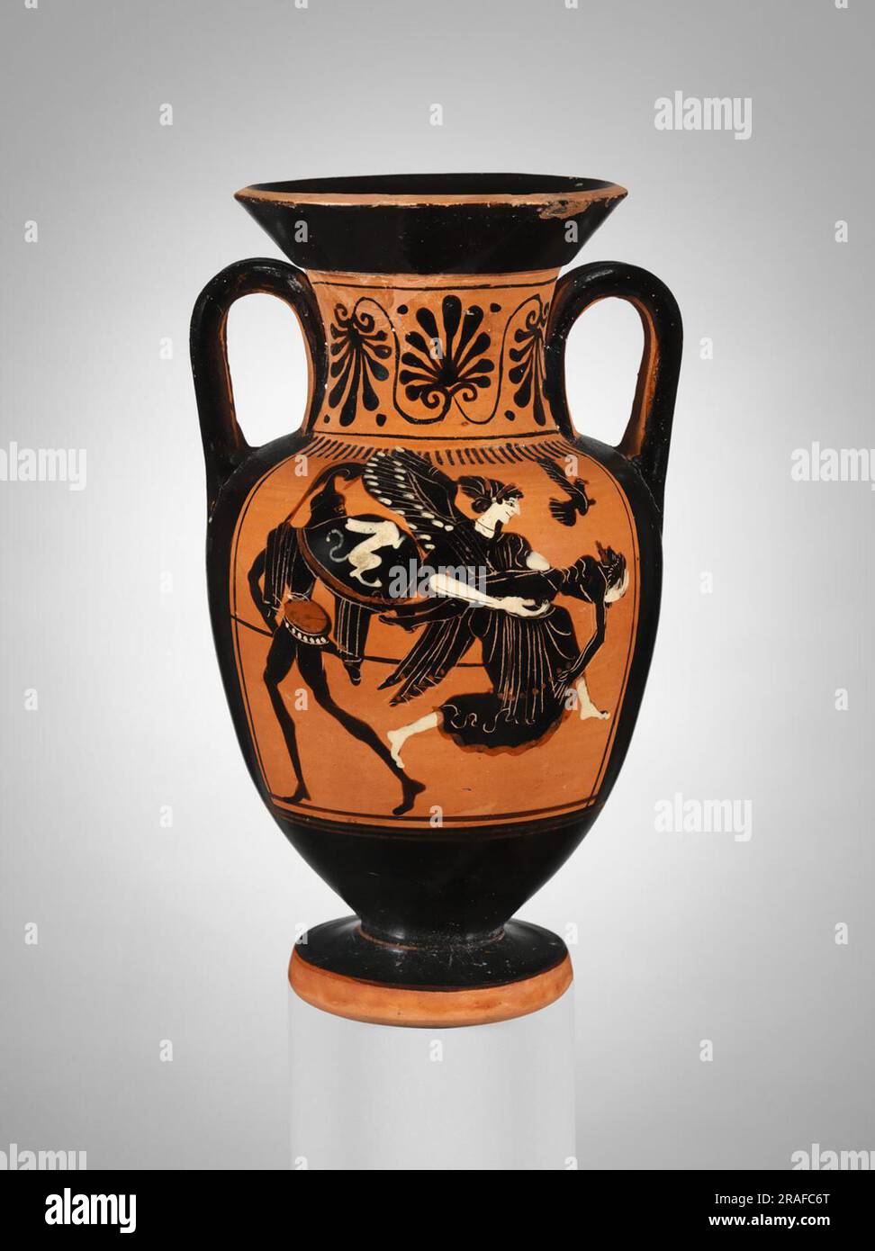 Terracotta Neck Amphora (jar) 550 BC by Ancient Greek Pottery Stock ...