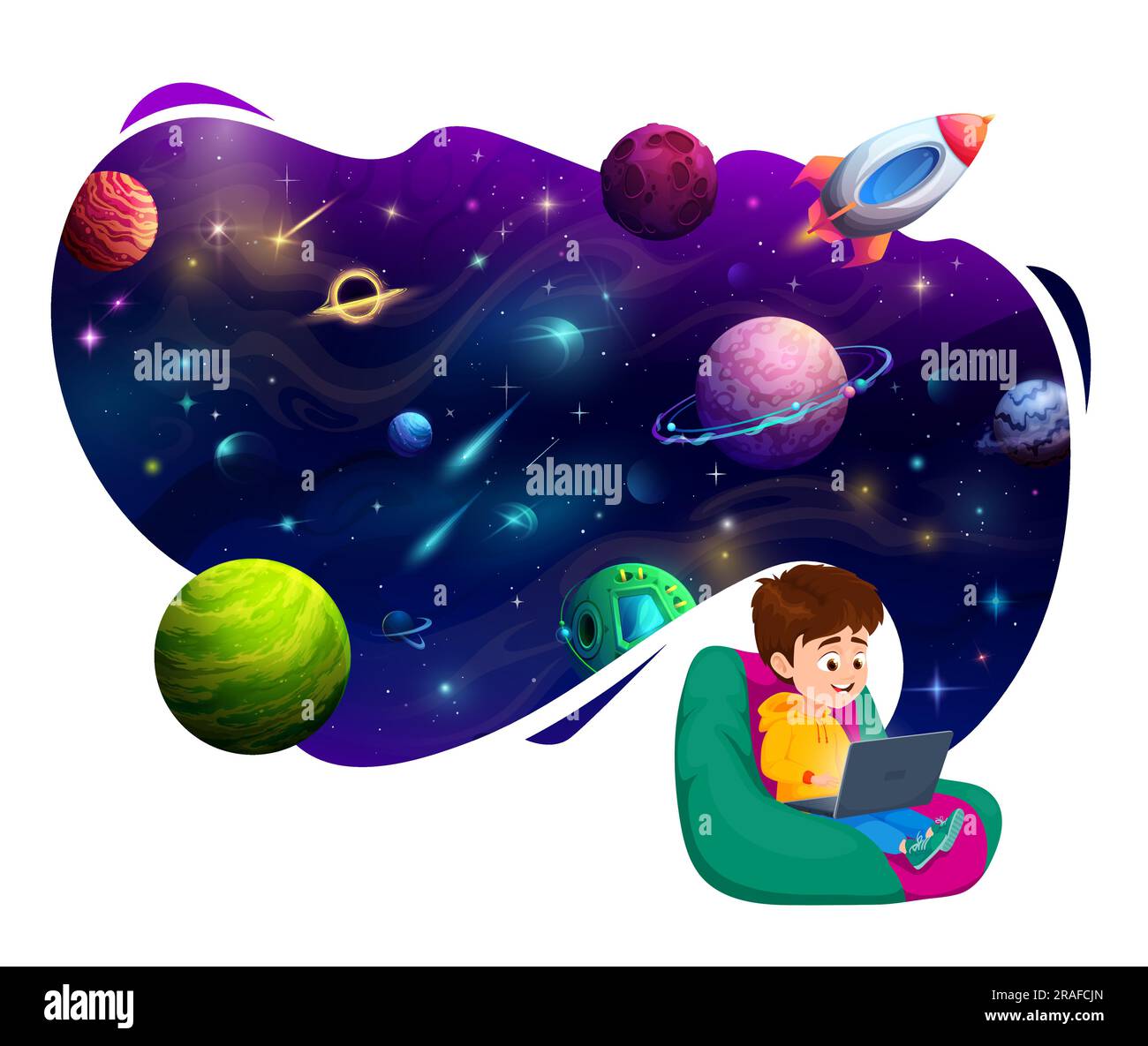 Child contemplating Stock Vector Images - Alamy