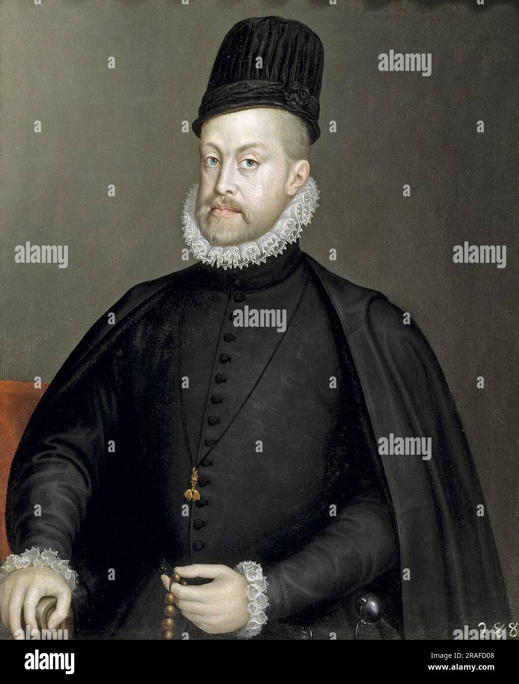 Portrait of Philipp II of Spain 1570 by Sofonisba Anguissola Stock ...