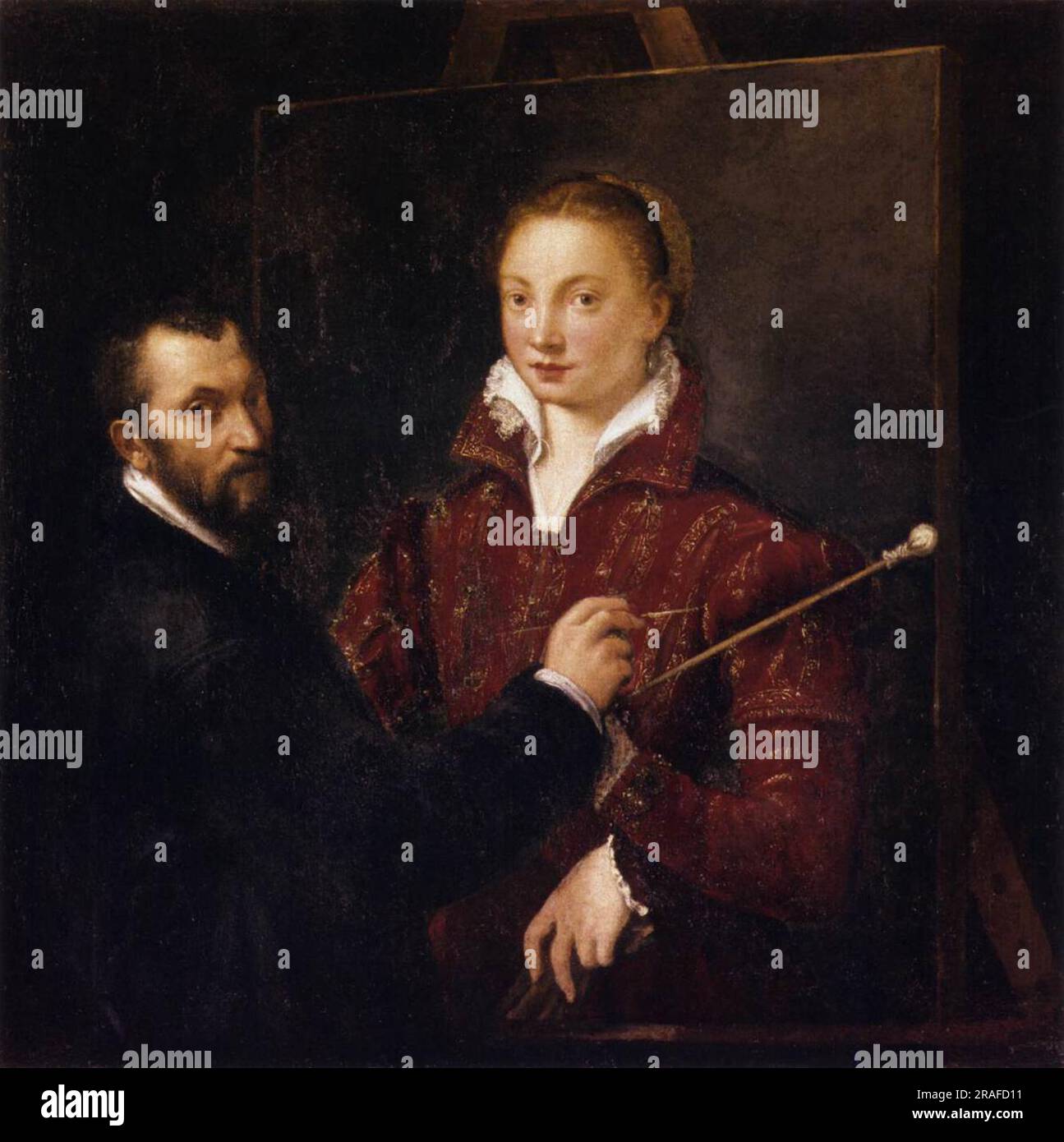 Bernardino Campi Painting Sofonisba Anguissola 1559 by Sofonisba ...