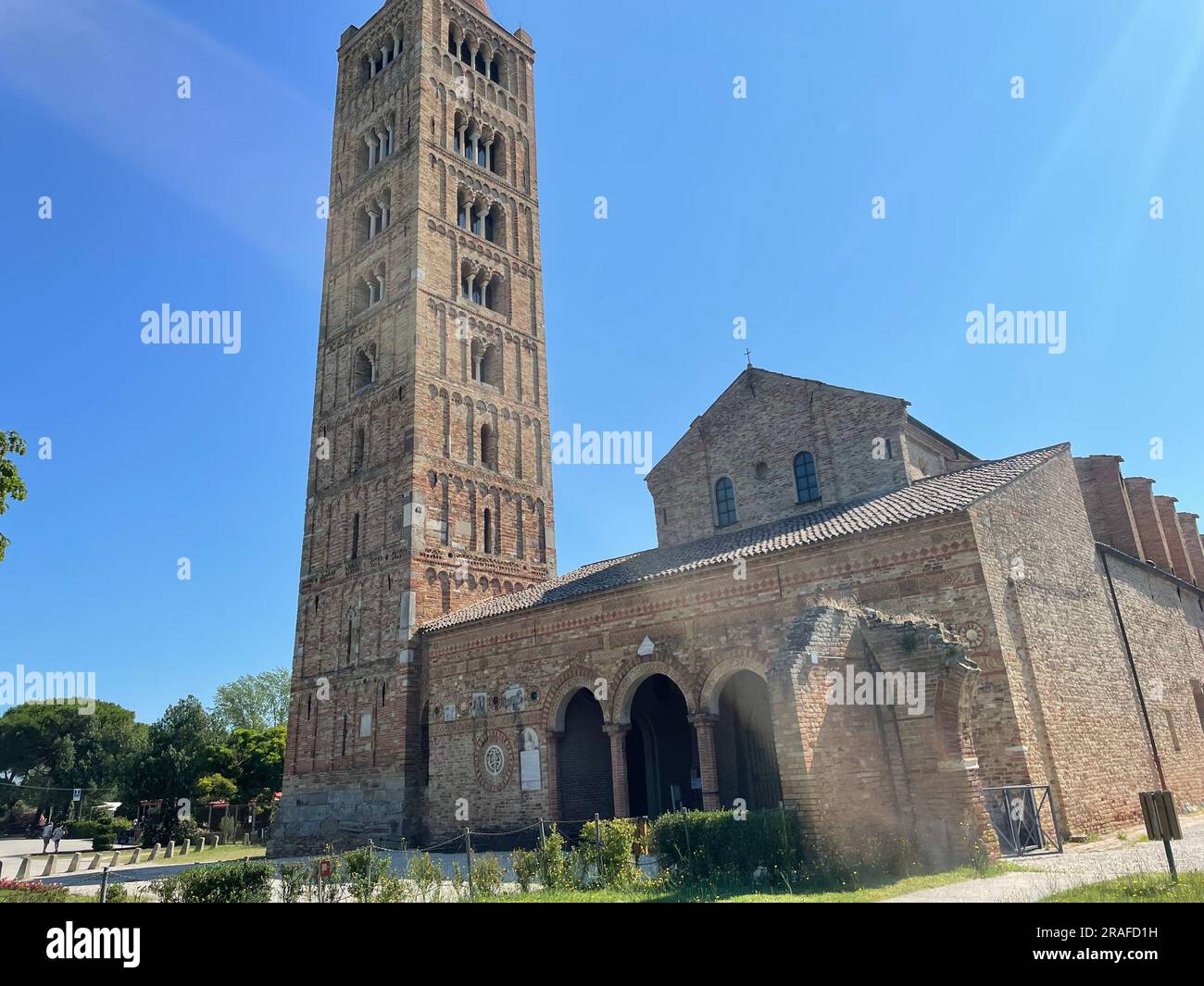 A masterpiece of Romanesque art, Pomposa Abbey, Italy Ferrara Stock ...