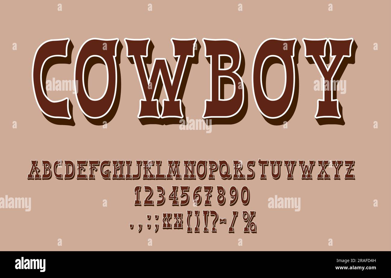 Wild west show poster Stock Vector Images - Alamy