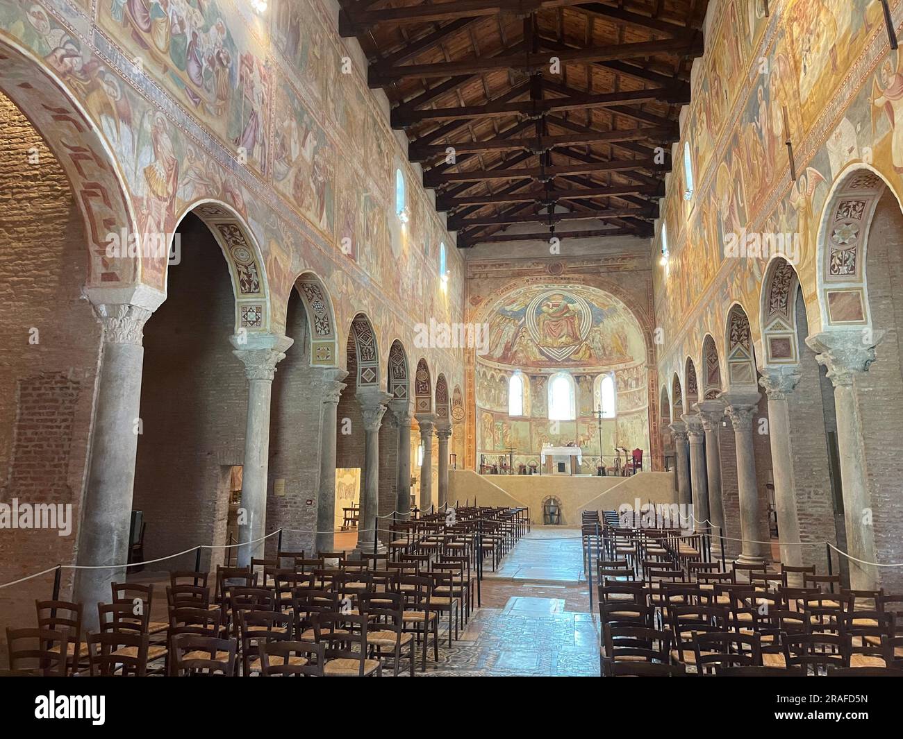 A masterpiece of Romanesque art, Pomposa Abbey, Italy Ferrara Stock ...