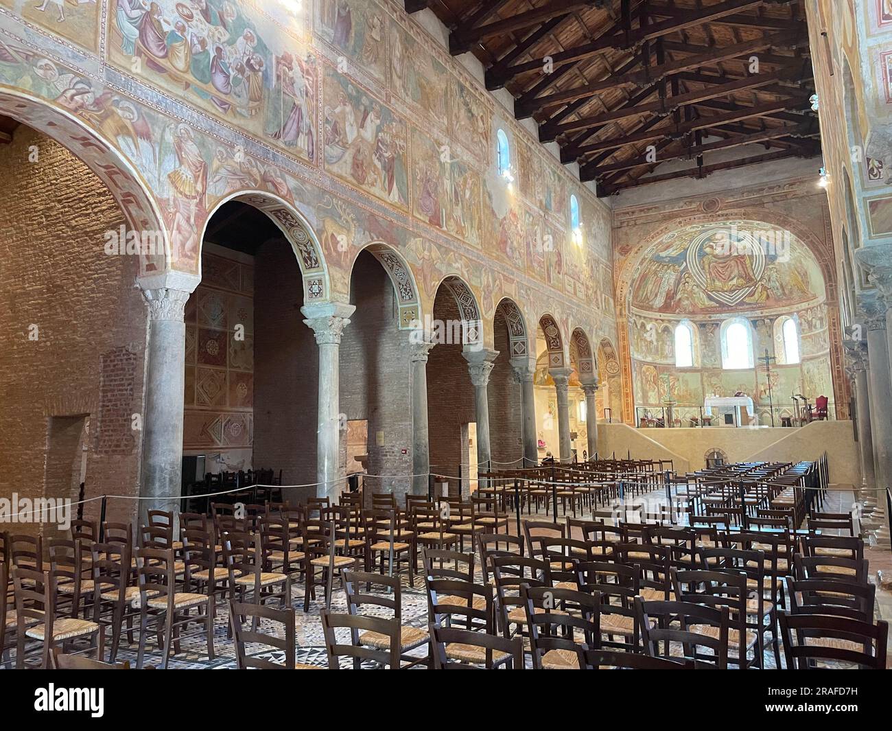 A masterpiece of Romanesque art, Pomposa Abbey, Italy Ferrara Stock ...
