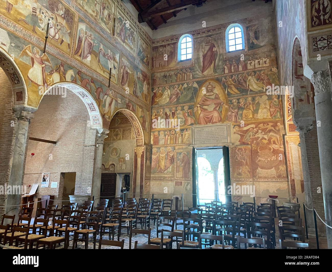A masterpiece of Romanesque art, Pomposa Abbey, Italy Ferrara Stock ...