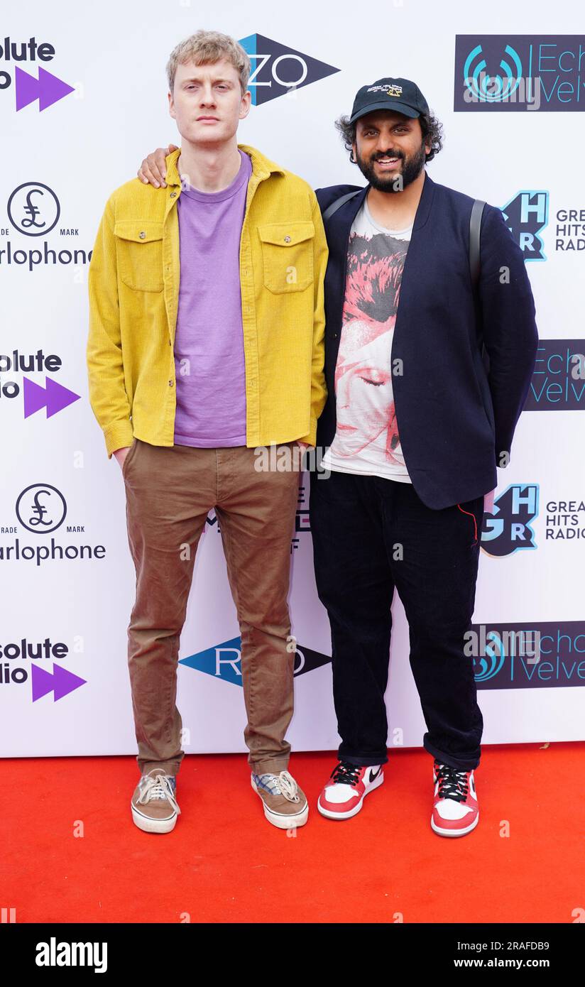 James Acaster and Nish Kumar, attend the premiere of the newly restored ...