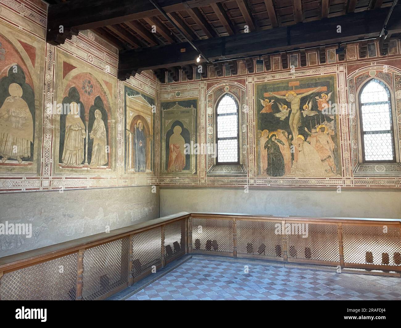 A masterpiece of Romanesque art, Pomposa Abbey, Italy Ferrara Stock ...