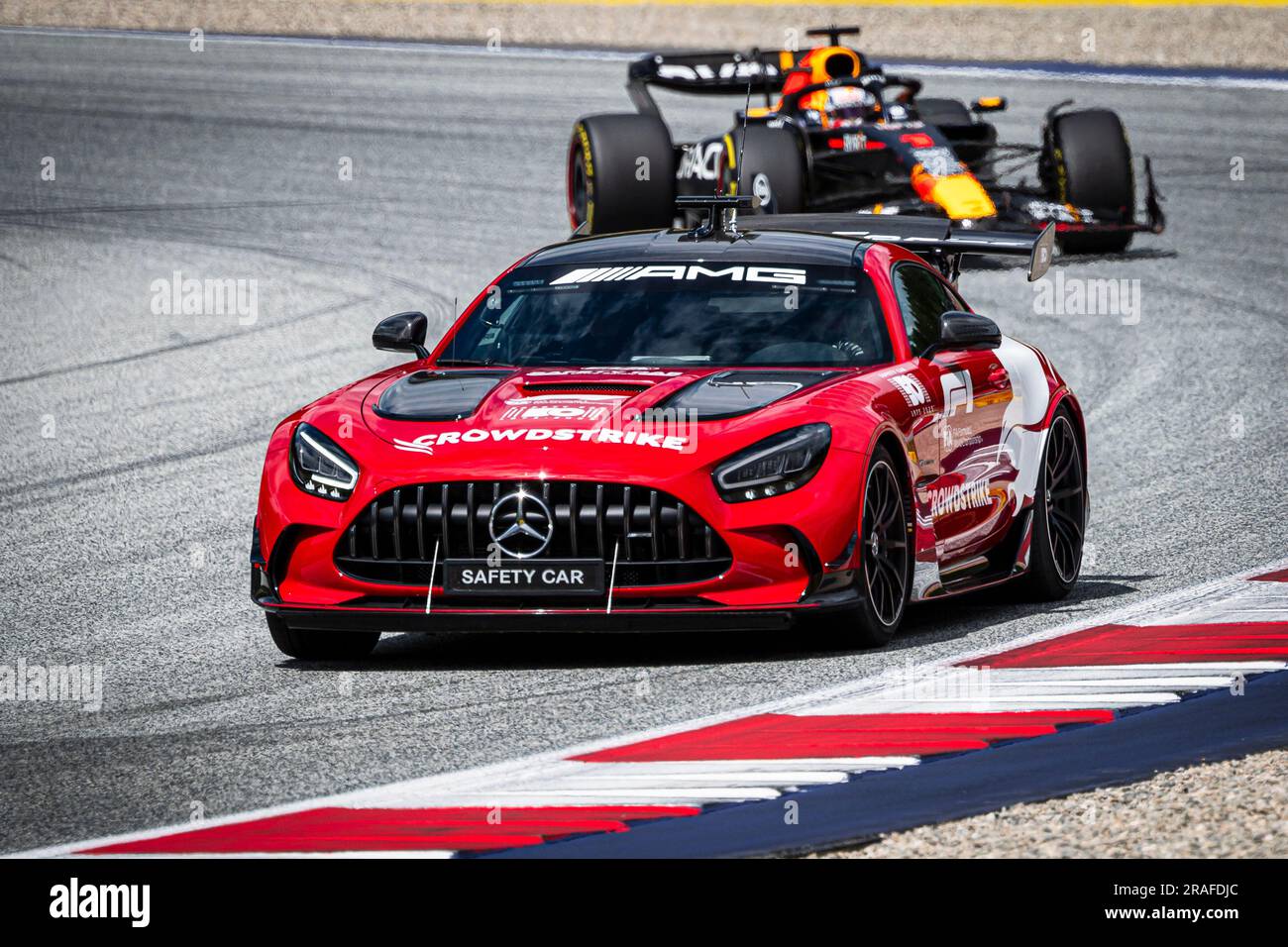 Spielberg, Austria, 02/07/2023, German driver Bernd Maylander drives ...