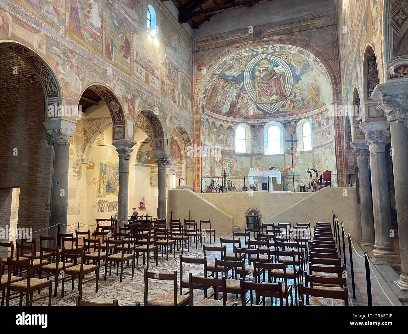 A masterpiece of Romanesque art, Pomposa Abbey, Italy Ferrara Stock ...