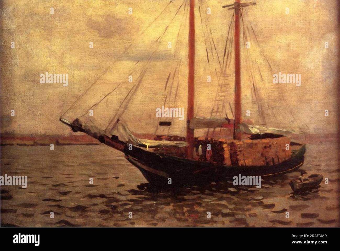 The Lumber Boat 1897 by Thomas Pollock Anshutz Stock Photo - Alamy