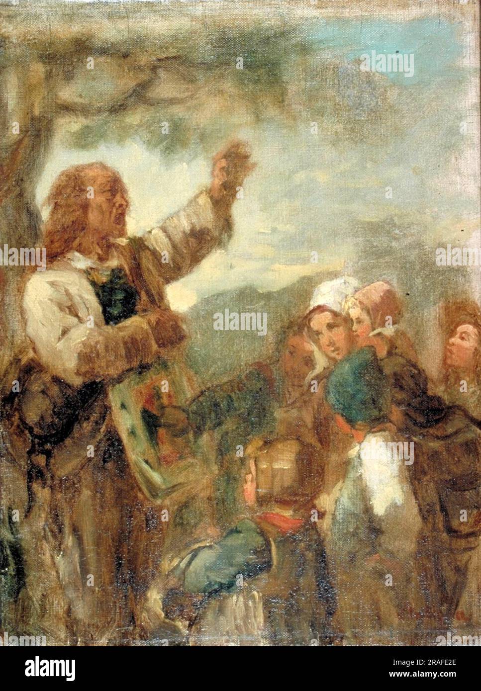 Image merchant (study for the painting) 1862 by Alexandre Antigna Stock ...