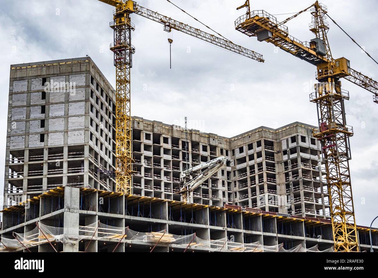 Russia, Moscow. Construction of residential buildings Stock Photo - Alamy