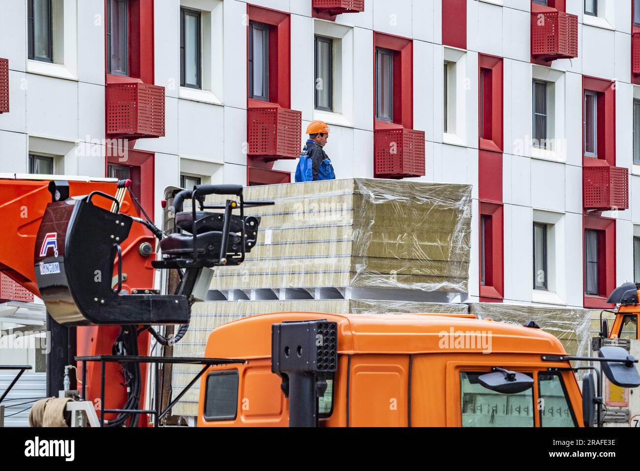 Russia, Moscow. Construction of residential buildings Stock Photo - Alamy