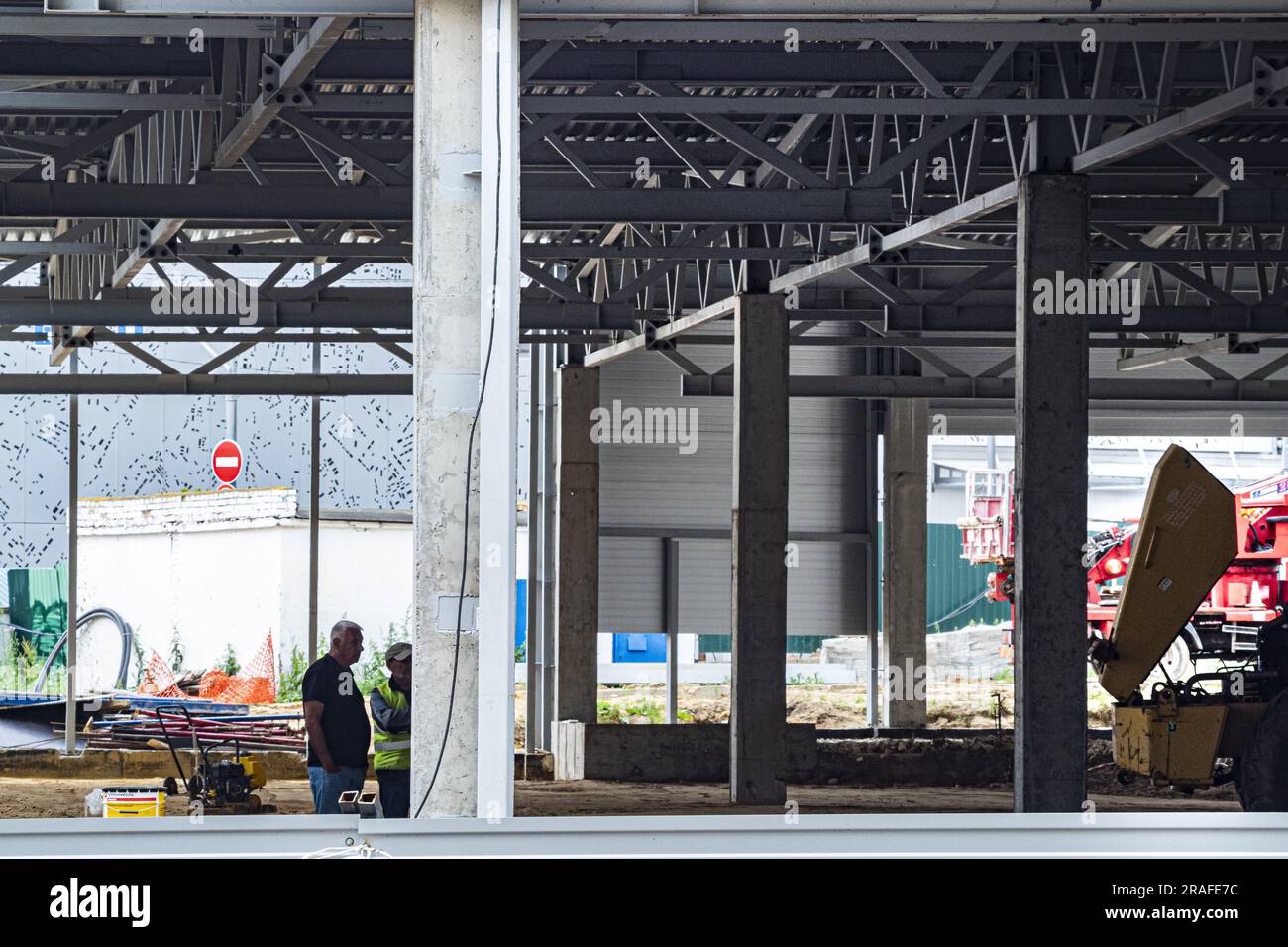 Russia, Moscow. Construction of residential buildings Stock Photo - Alamy