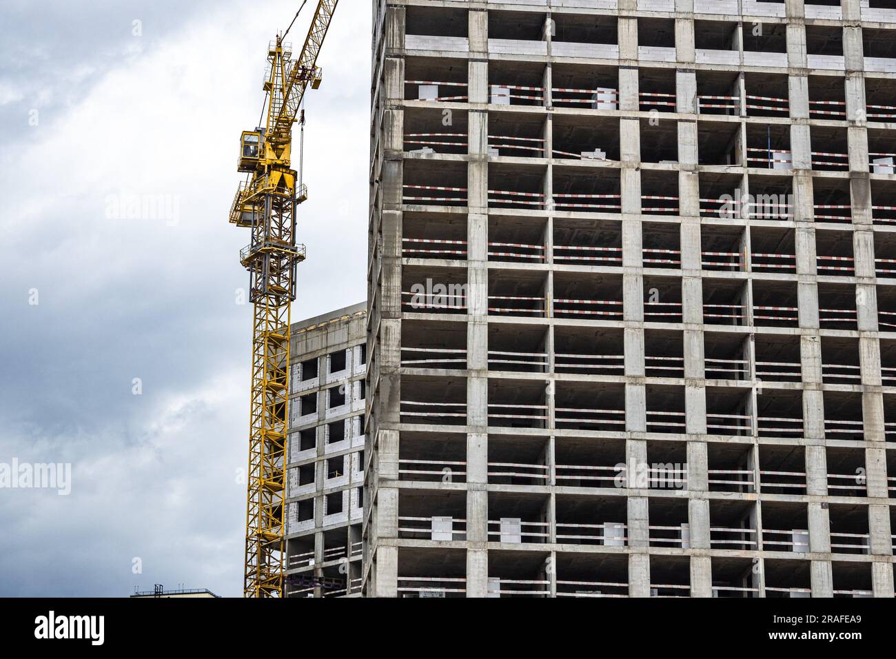 Russia, Moscow. Construction of residential buildings Stock Photo - Alamy