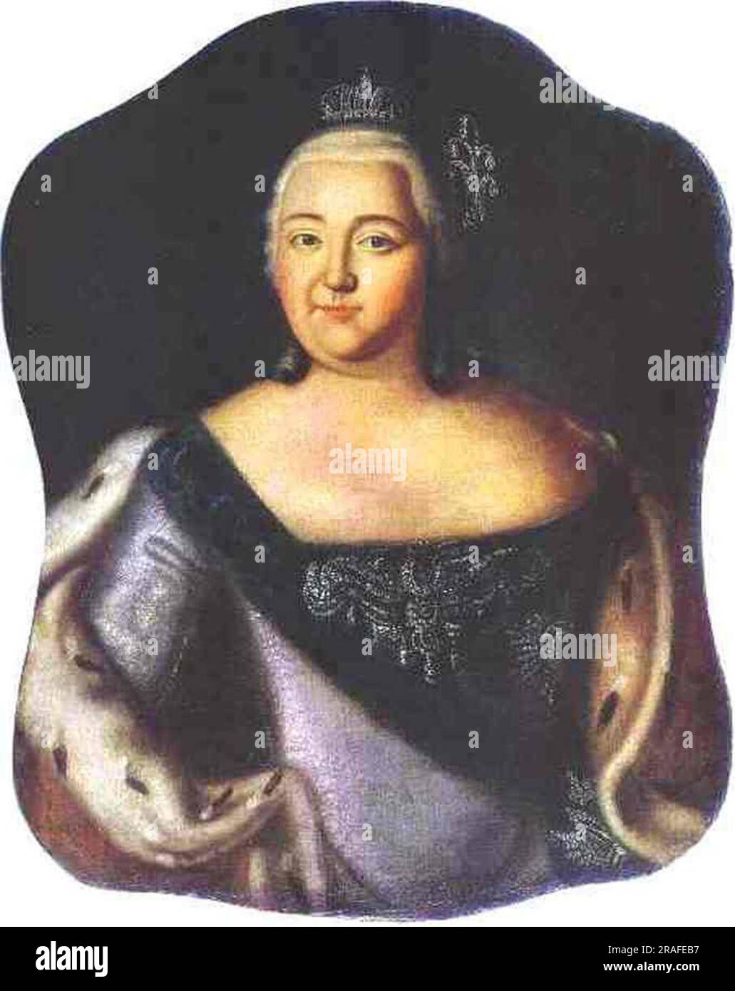 Portrait of Empress Elizaveta Petrovna 1760 by Aleksey Antropov Stock ...