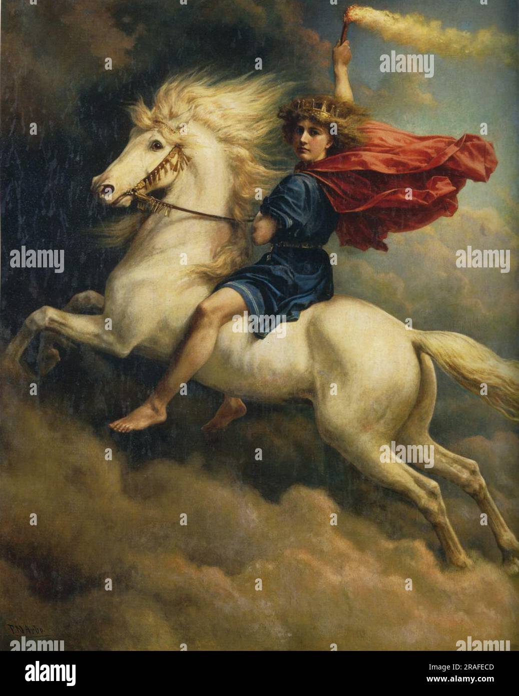 Dagr 1874 by Peter Nicolai Arbo Stock Photo - Alamy