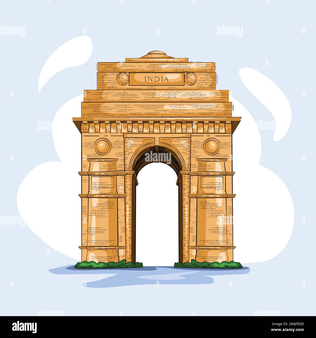 Taj mahal abstract vector illustration design Stock Vector Image & Art ...
