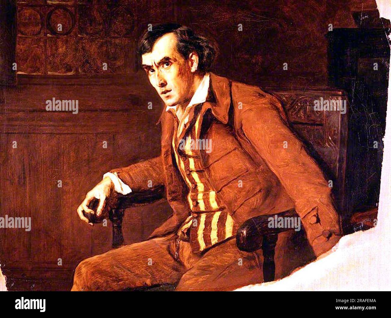 Sir Henry Irving, as Mathias in 'The Bells' 1872 by James Archer Stock ...