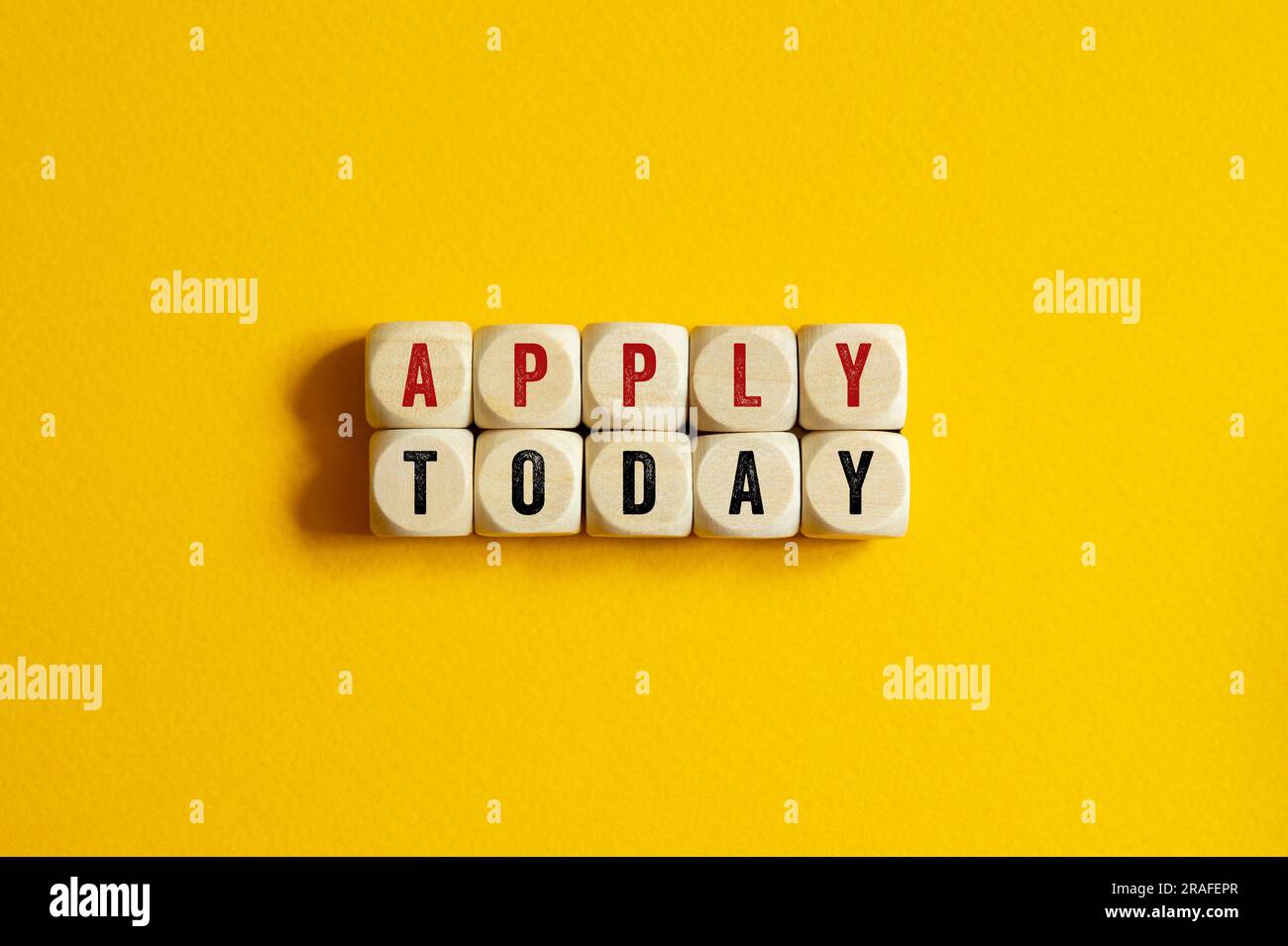 Apply today text hi-res stock photography and images - Alamy