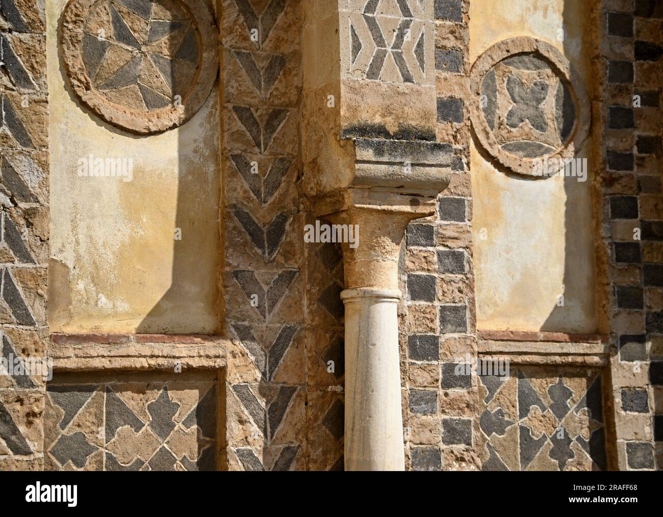 Romanesque architectural detail with Arabesque influence on the ...