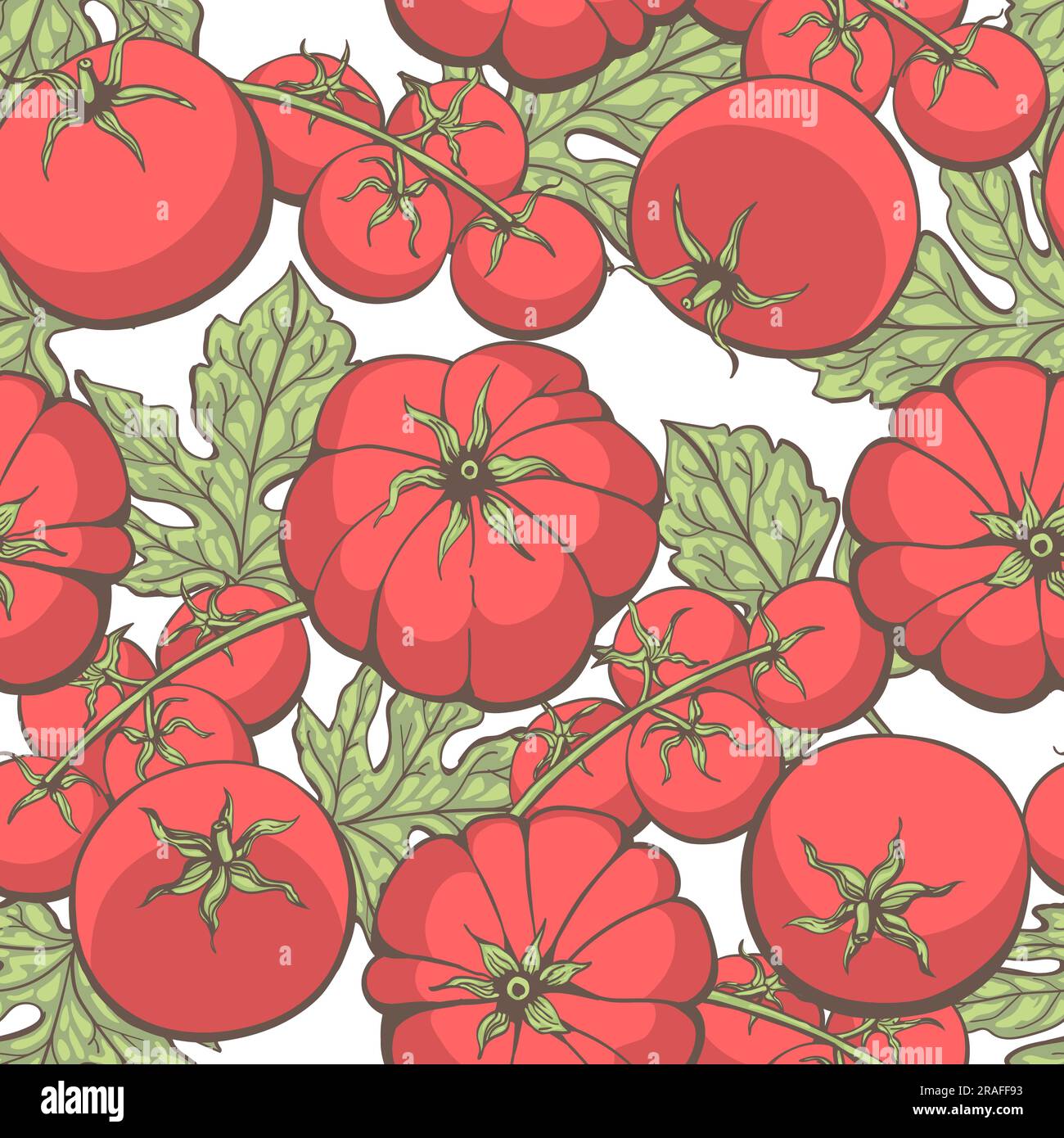 Natural tomato seamless pattern Stock Vector Image & Art - Alamy
