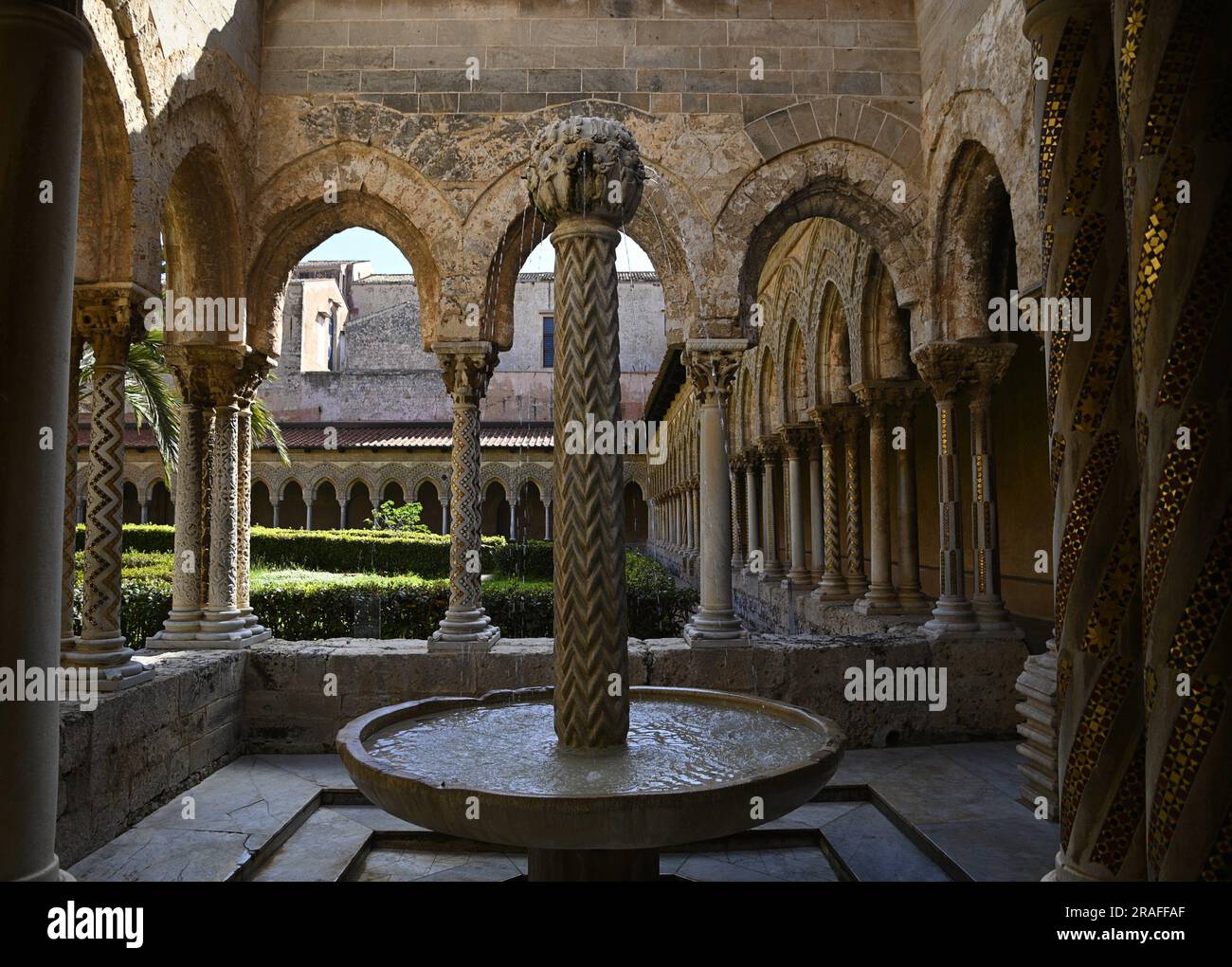 Arabesque style column rises from the lustral basin like a Tree of Life ...