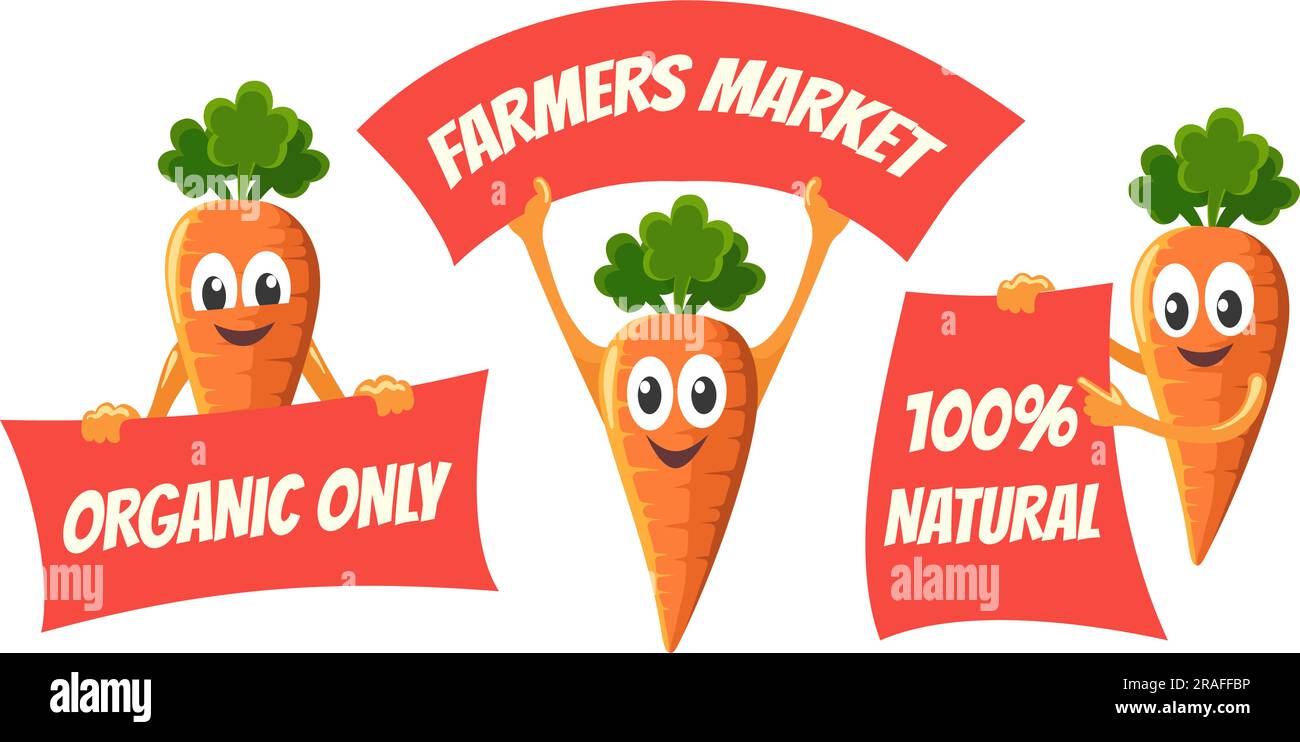 Cartoon icon happy carrot Stock Vector Images - Alamy