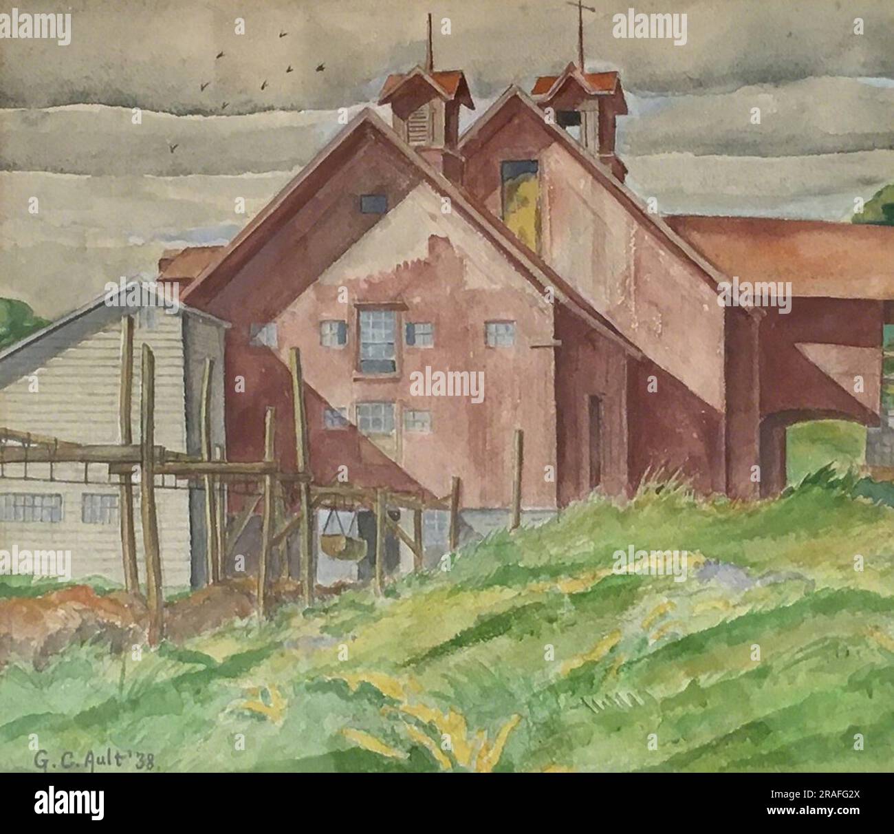 Anderson Farm 1938 by George Ault Stock Photo - Alamy