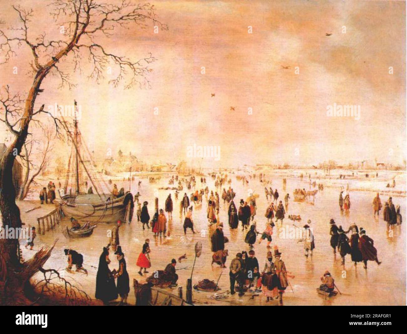 Winter Landscape 1620 by Hendrick Avercamp Stock Photo - Alamy