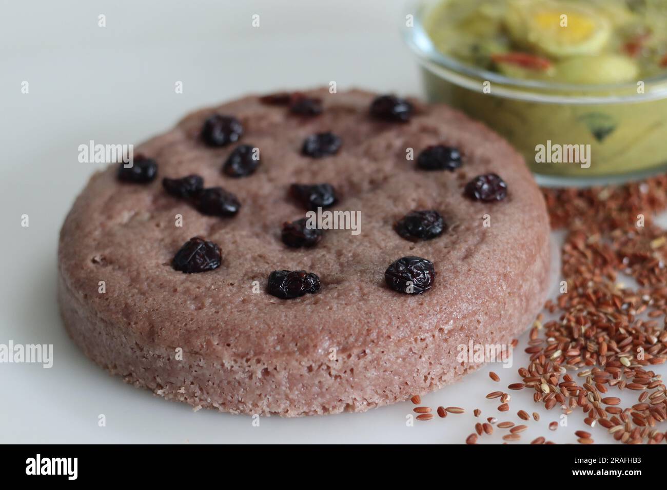 Navara rice vattayappam. Steamed rice cake made with a fermented batter ...
