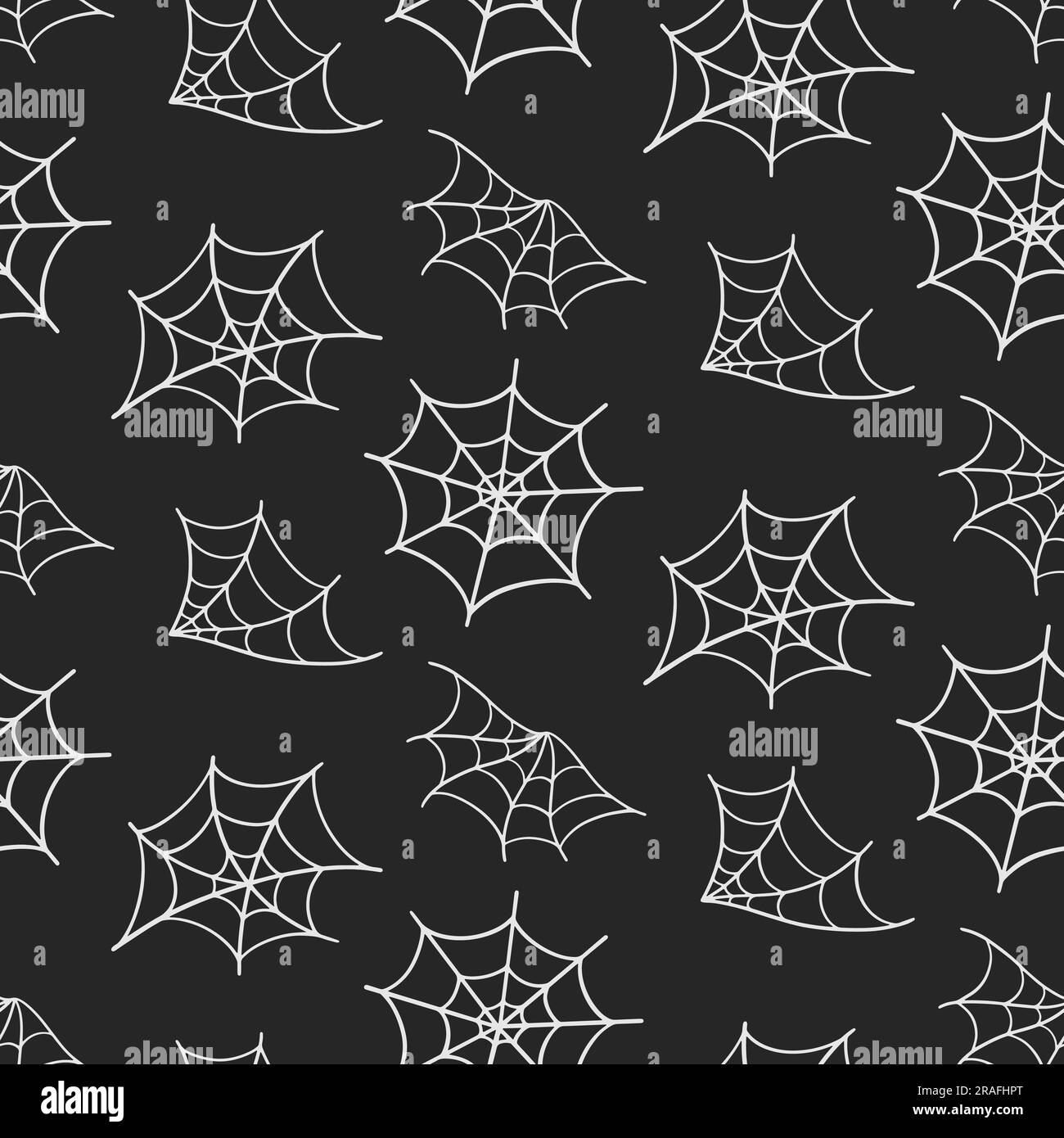 Spider Web Halloween Trap. Cobweb Seamless Pattern Stock Vector Image ...
