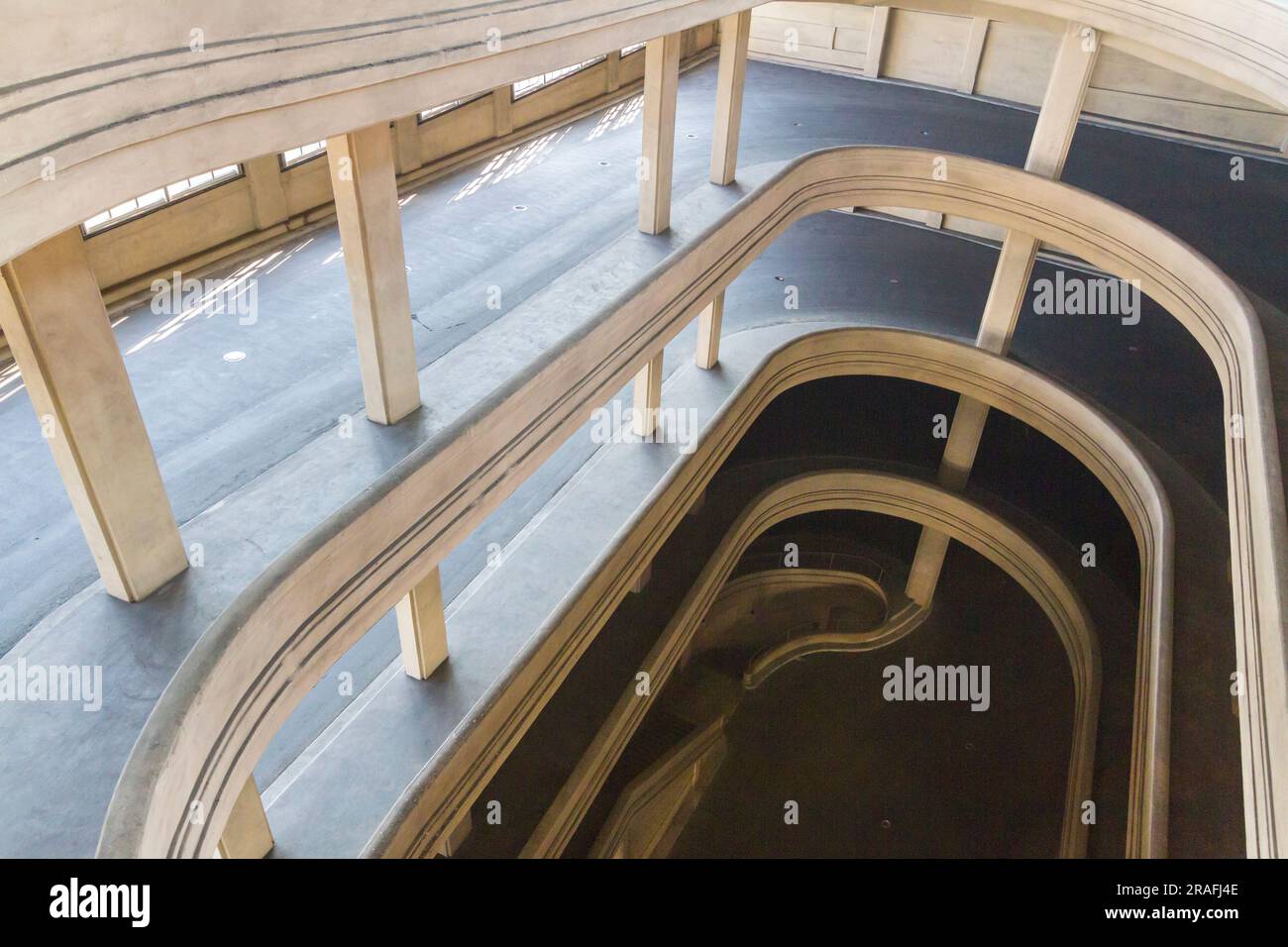 The helix access ramp of Lingotto building in Torino, Italy Stock Photo ...