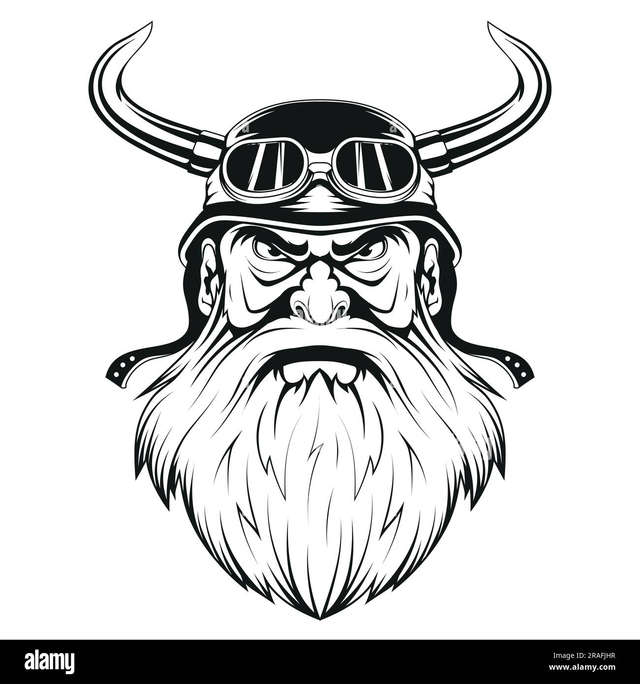Biker. Vector illustration of a sketch Man in the motorcycle helmet and ...