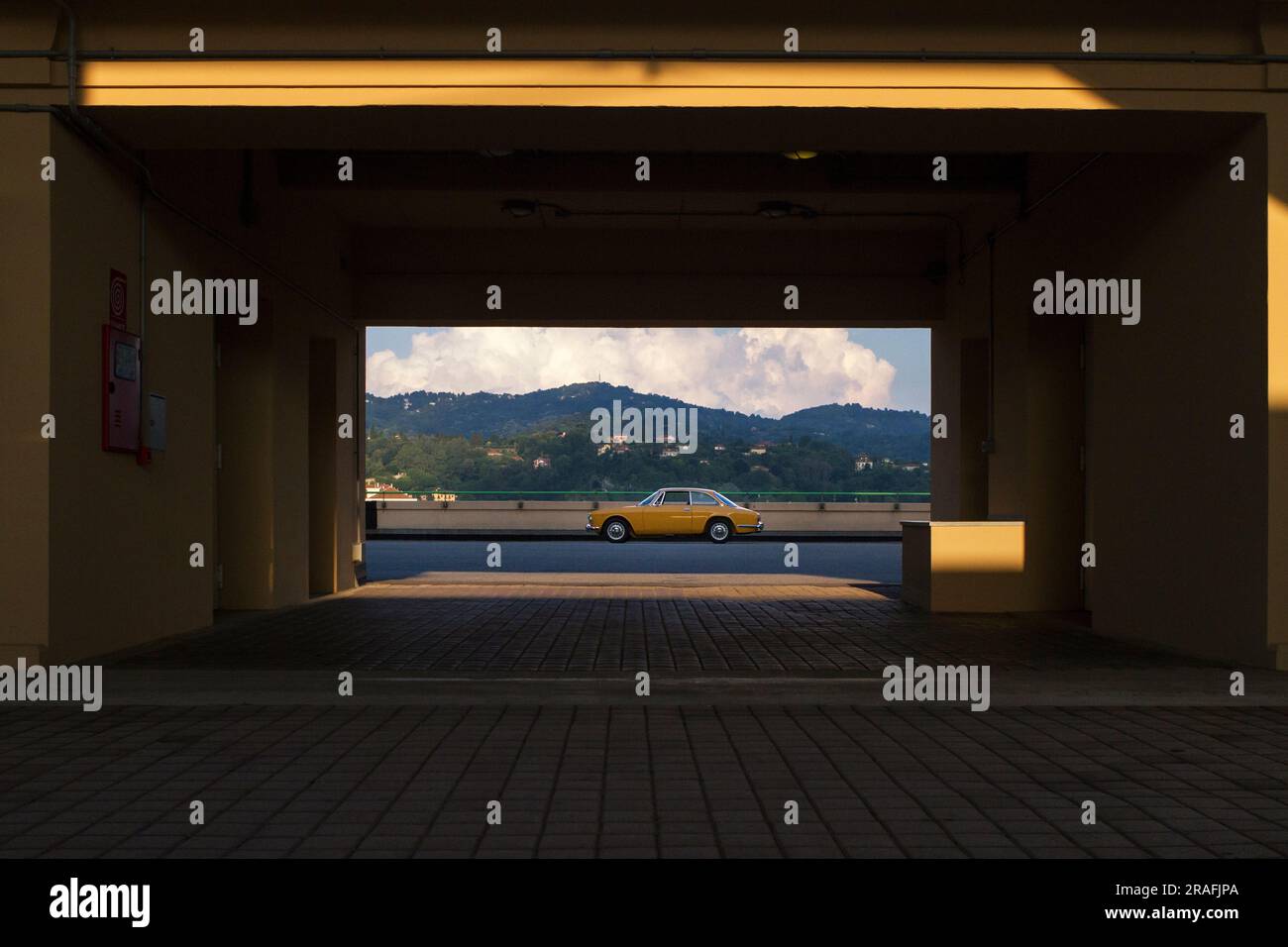 Alfa Romeo 1750 on Lingotto rooftop test track Stock Photo - Alamy