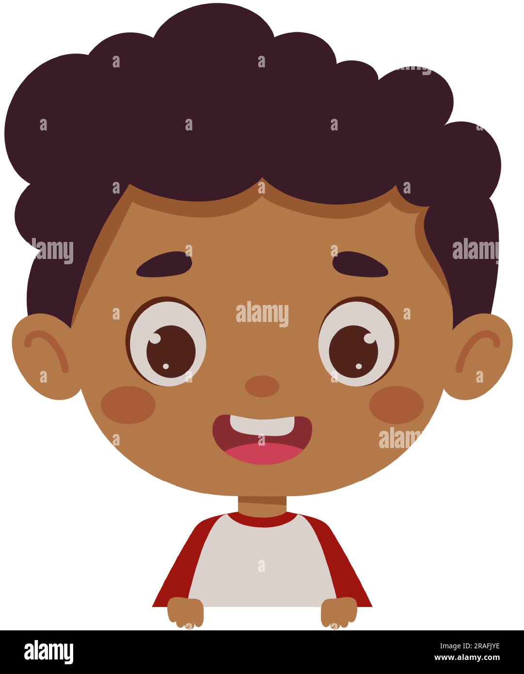 Cute little kid boy. Template for children design. Cartoon schoolboy ...