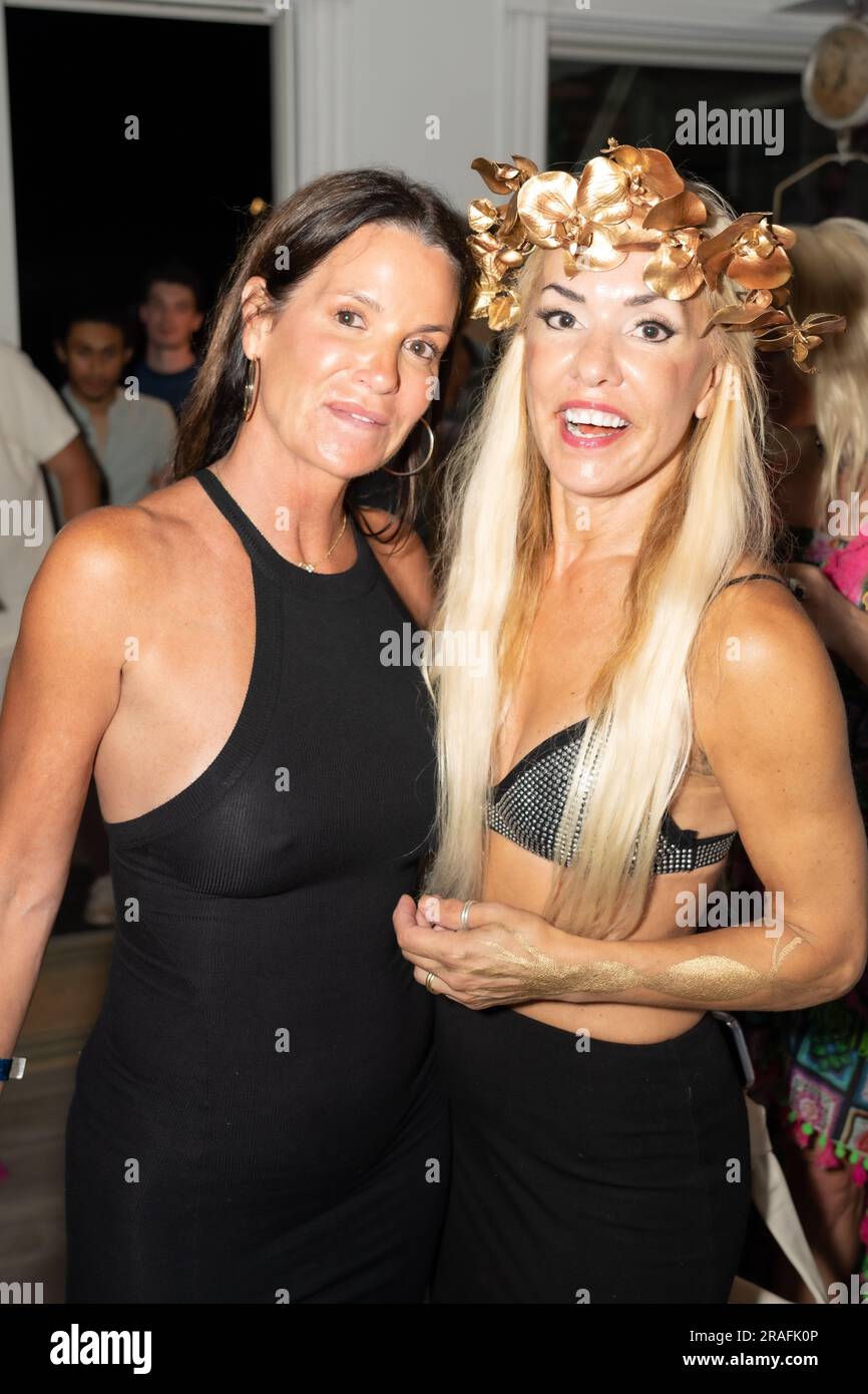 Connie Lippert and Luciana Pampalone attend the Patriotic Sunset Soiree ...