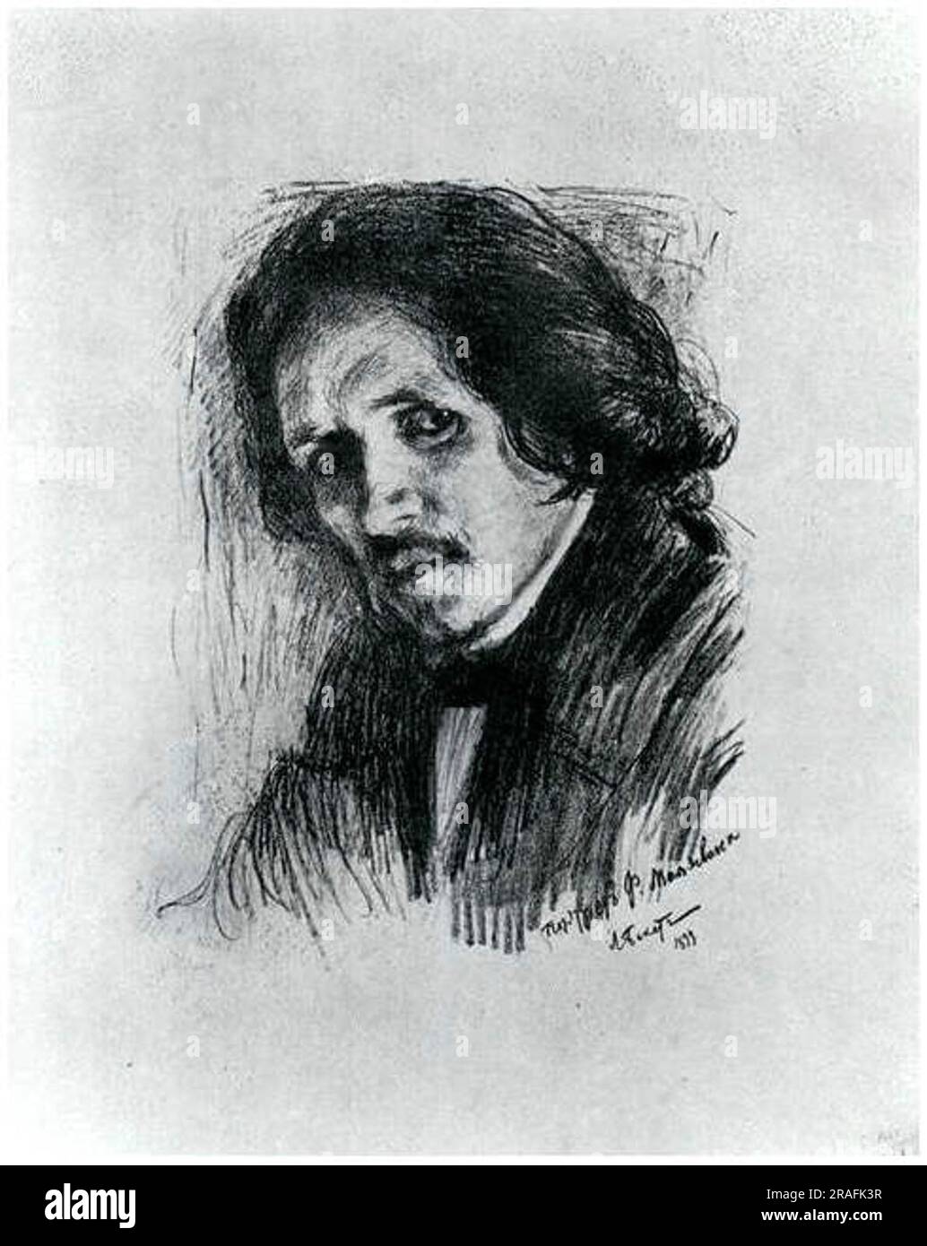 Portrait of Russian painter Filipp Andreevich Maljawin Stock Photo - Alamy