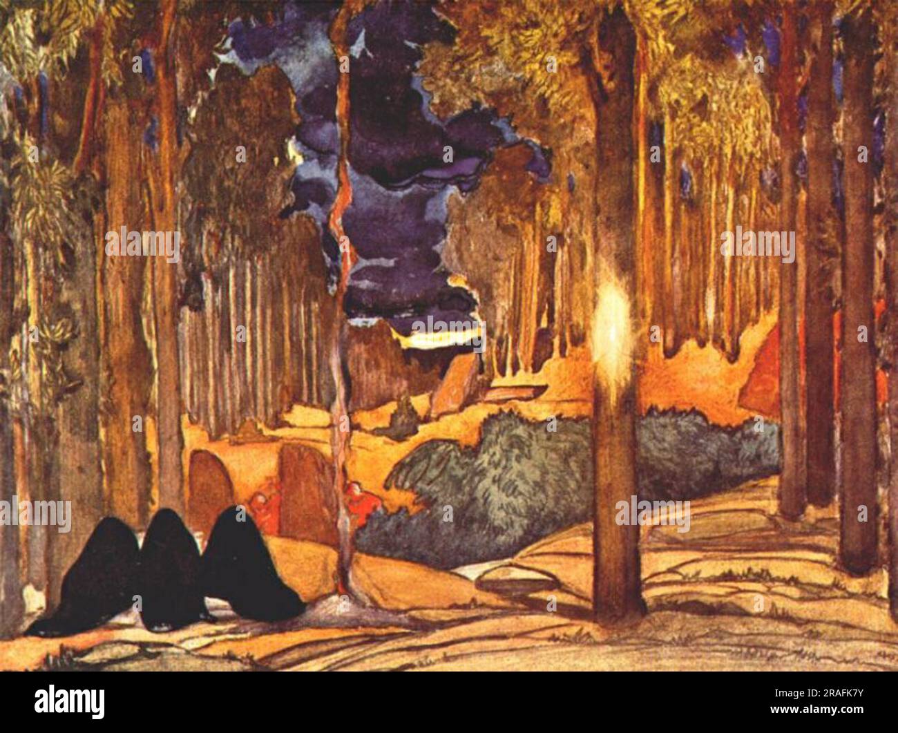 Le martyre de Saint Sebastien act IV set design 1911 by Leon Bakst ...