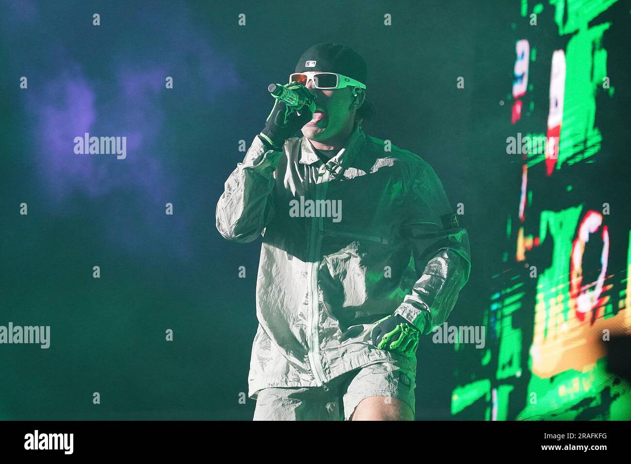 Madrid, Spain. 02nd July, 2023. Feid in concert. July 2, 2023. (Photo ...