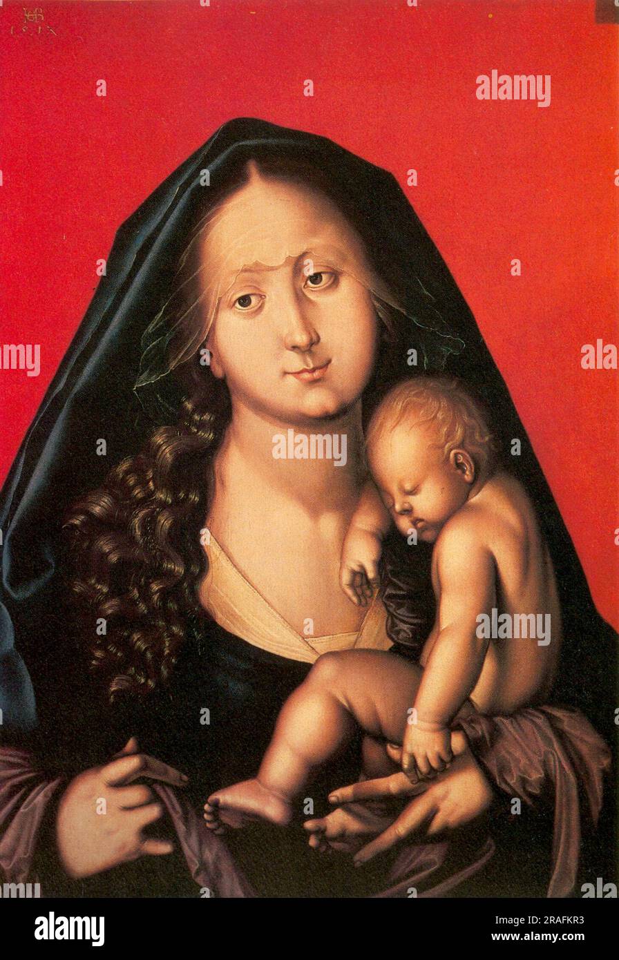 Maria with the sleeping child 1520 by Hans Baldung Stock Photo - Alamy