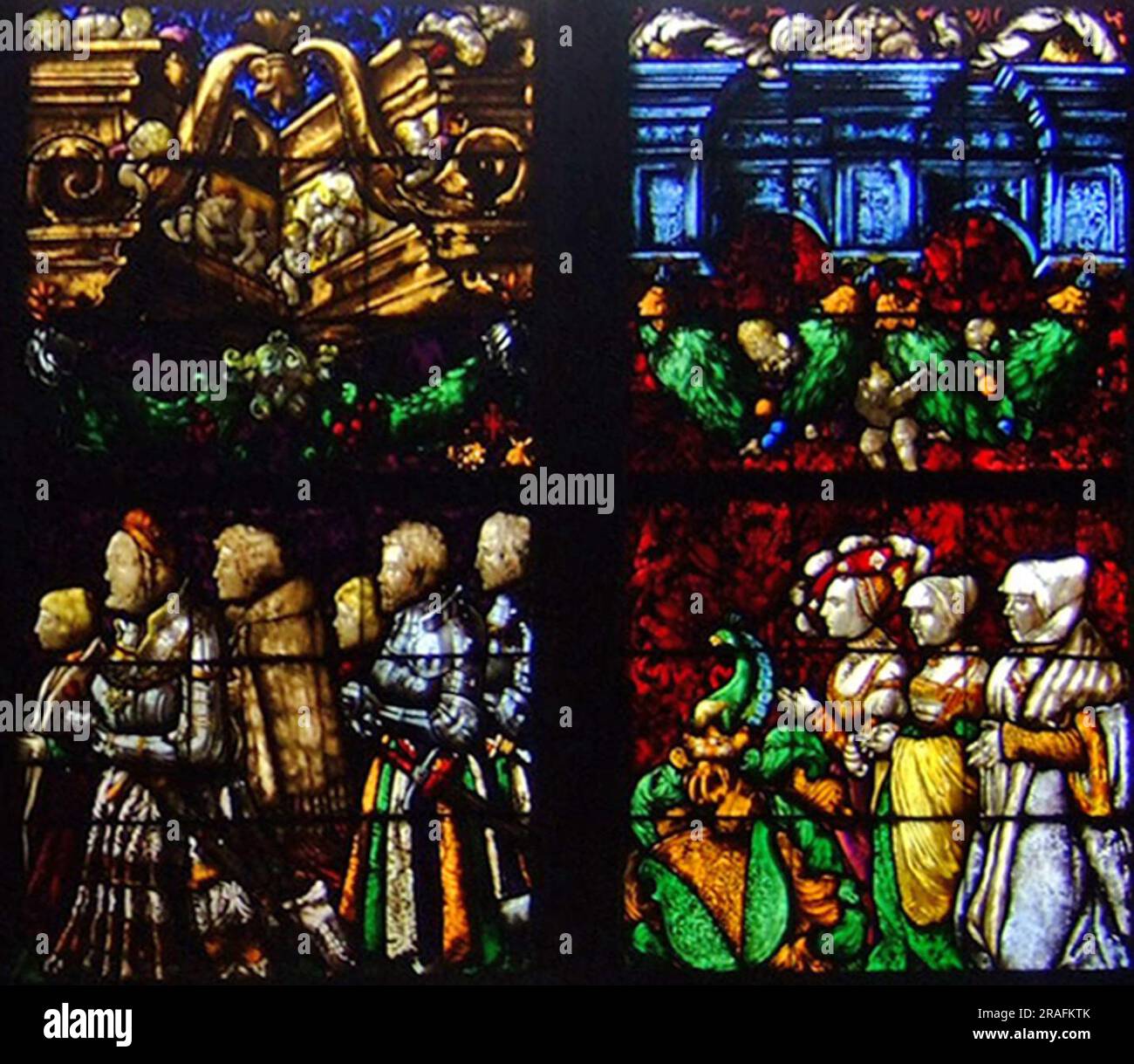 Western stained glass window in the Stürzel Family Chapel 1530 by Hans ...