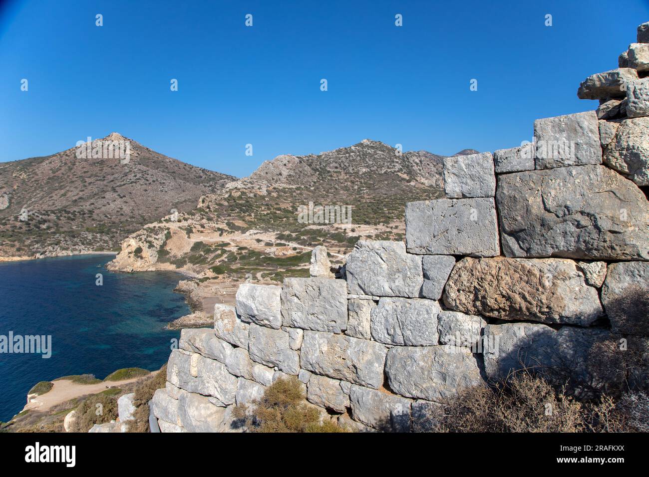 The ancient city of Knidos is in the Datca district of Muğla Stock ...