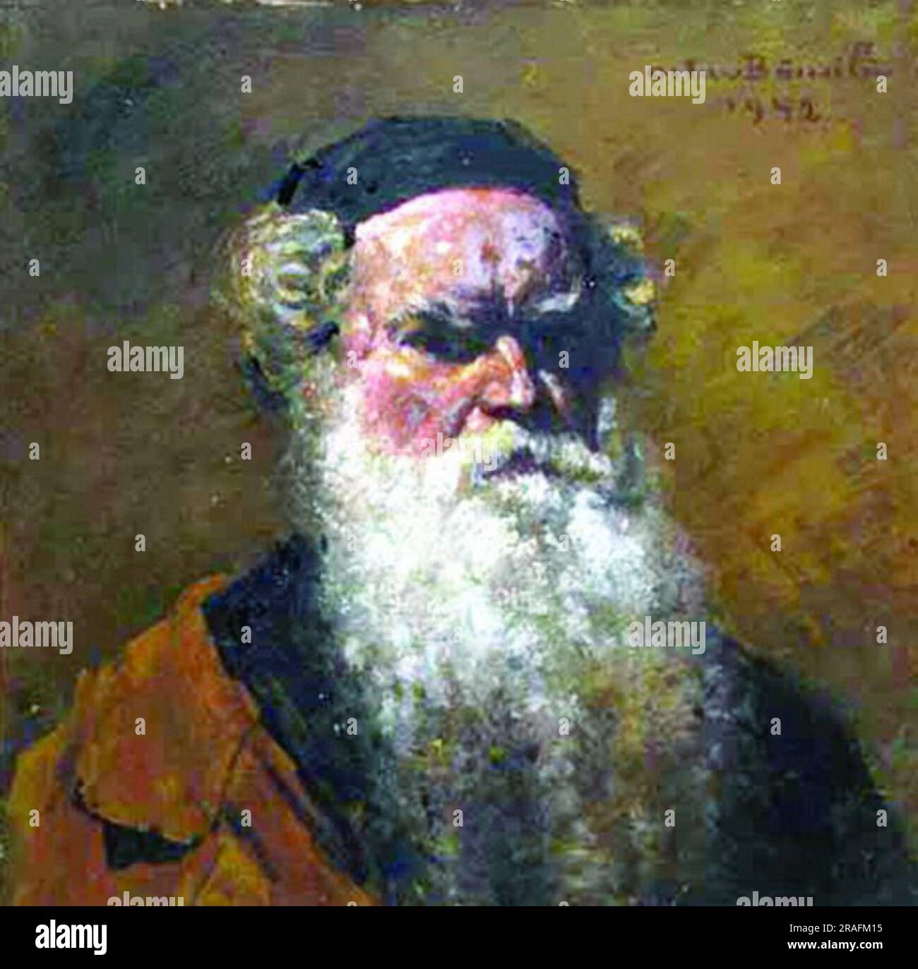 Self-Portrait (detail) 1942 by Octav Bancila Stock Photo - Alamy