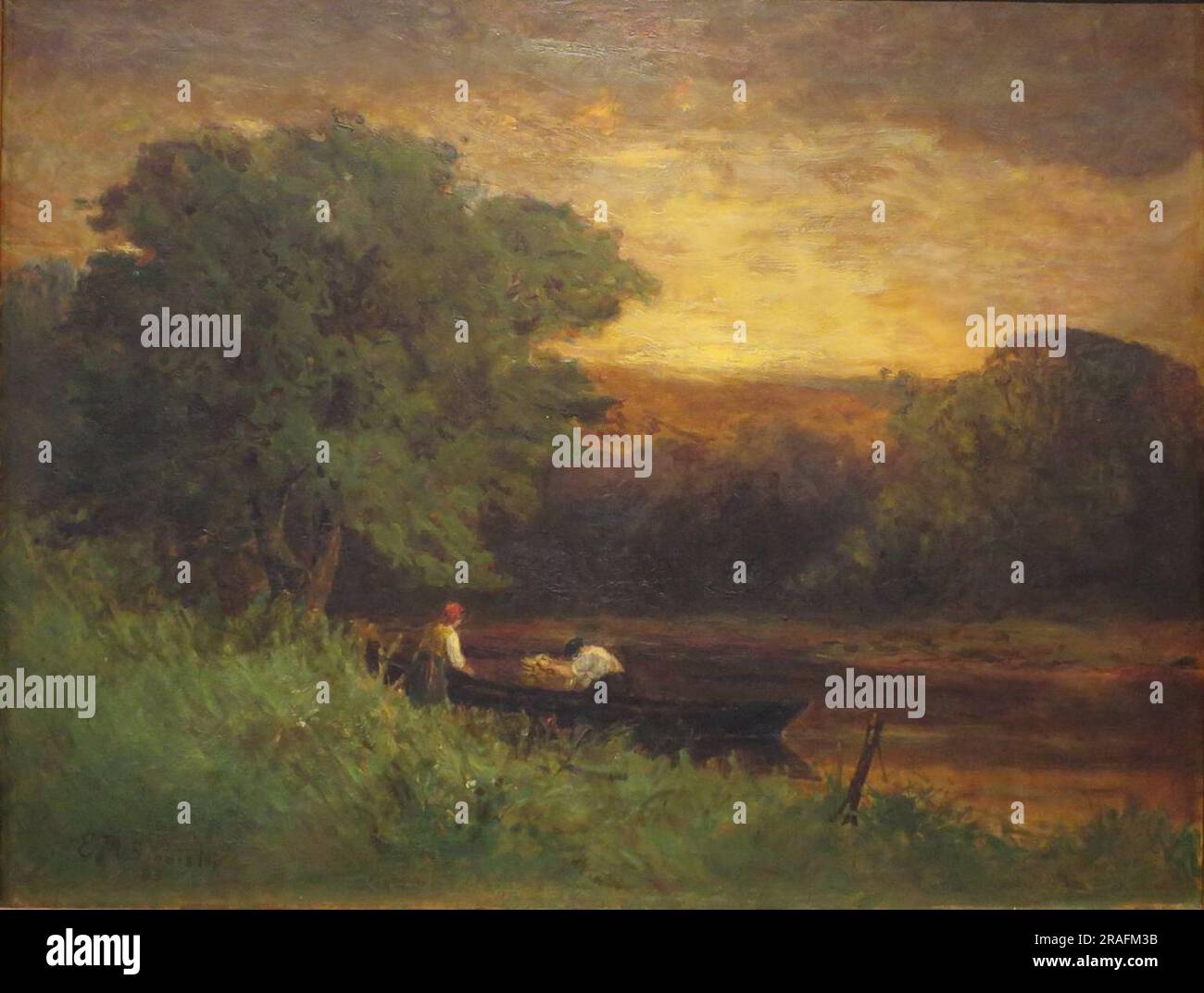 River Scene 1883 by Edward Mitchell Bannister Stock Photo - Alamy