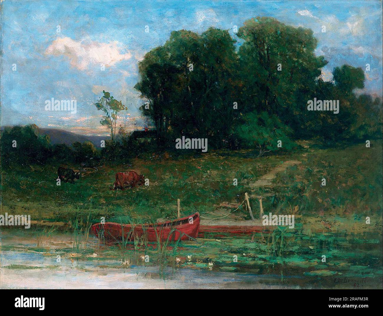 The Farm Landing 1892 by Edward Mitchell Bannister Stock Photo - Alamy